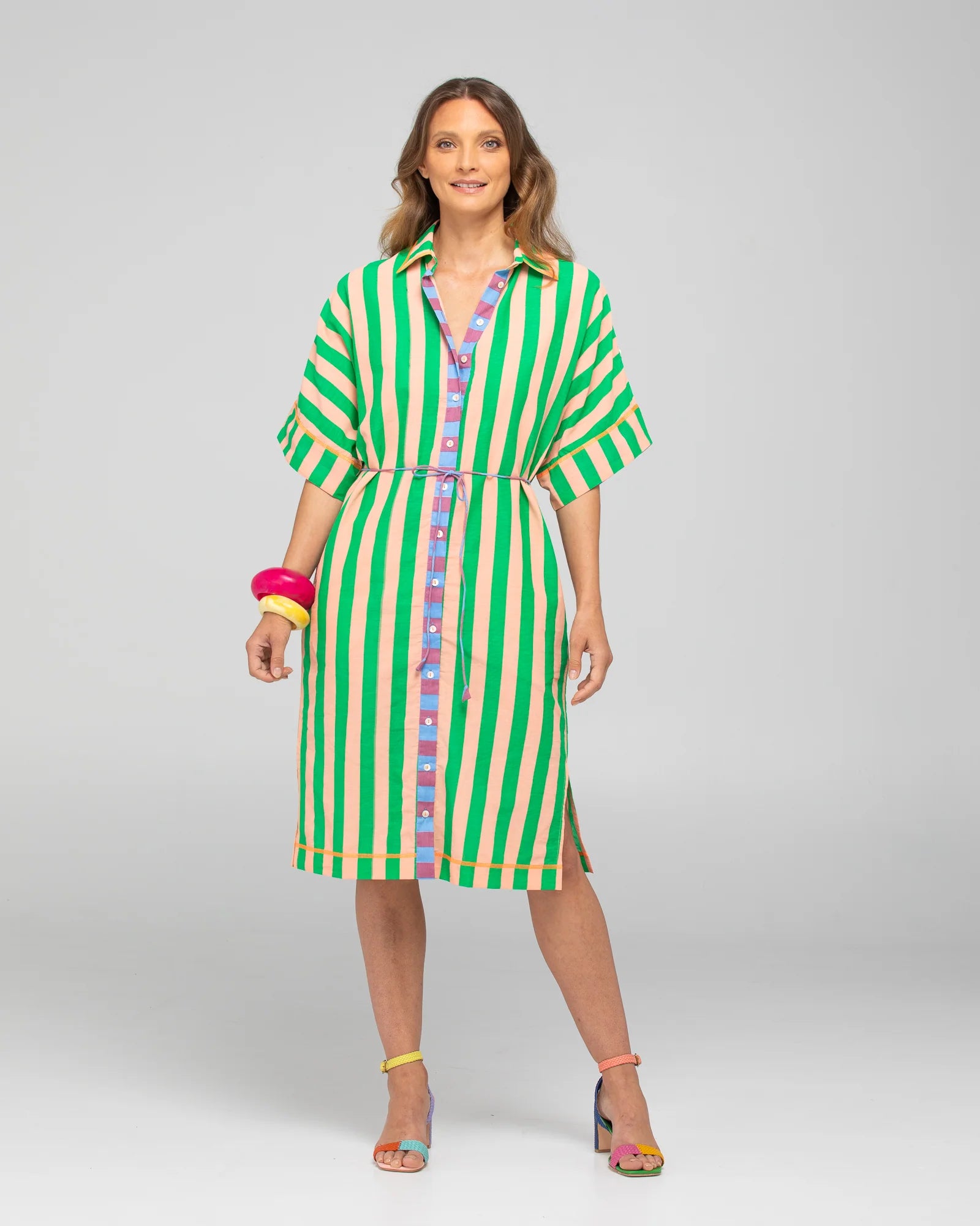 Boom Shankar - Maui Shirt Dress - Capri Peach – Behind The Trees