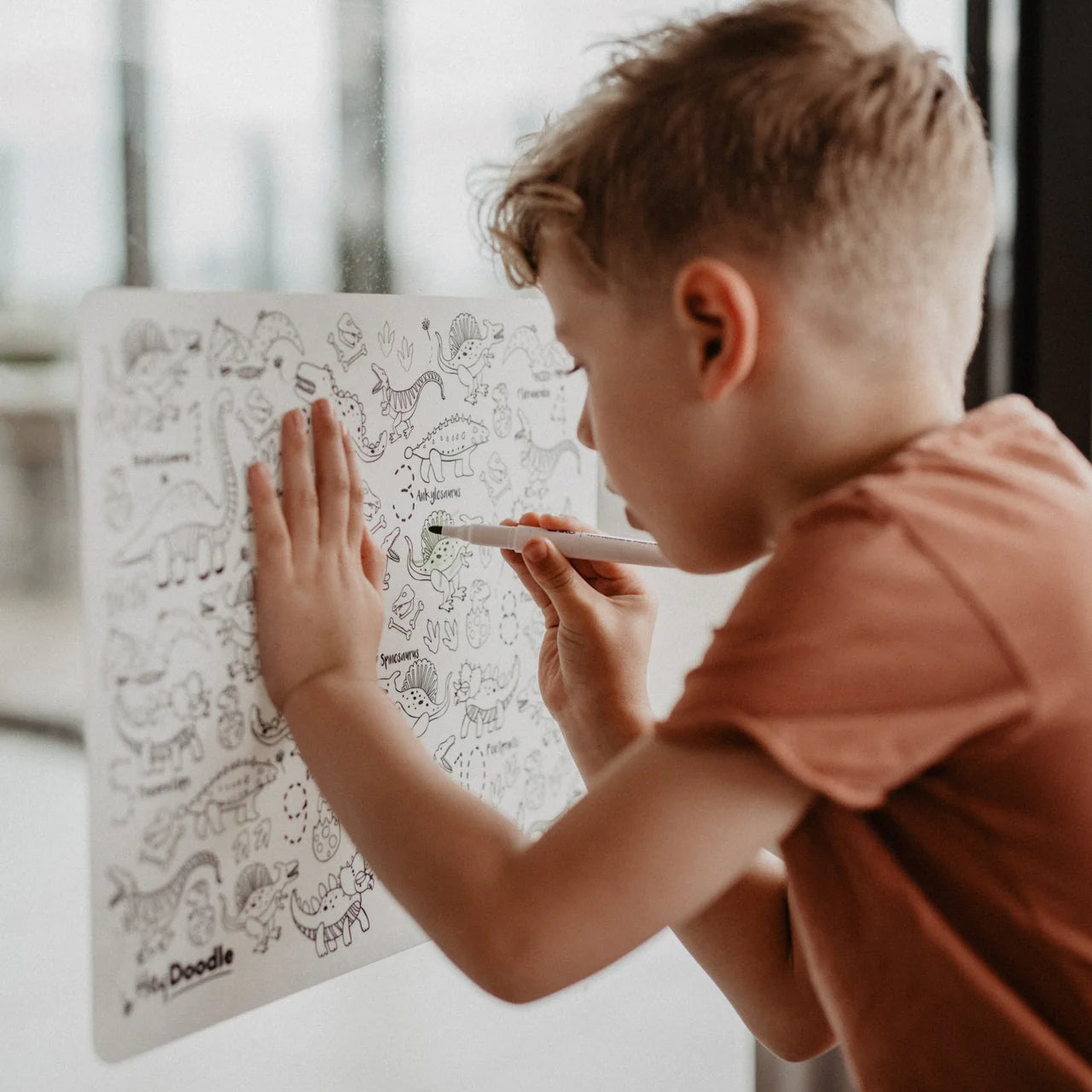 Hey Doodle - Classic Colouring & Doodle Mat - DinoRoar – Behind The Trees