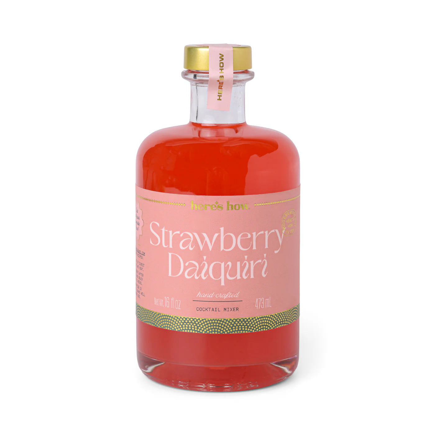 Here's How - Crafted Cocktail Mixer - Strawberry Daiquiri – Behind The ...