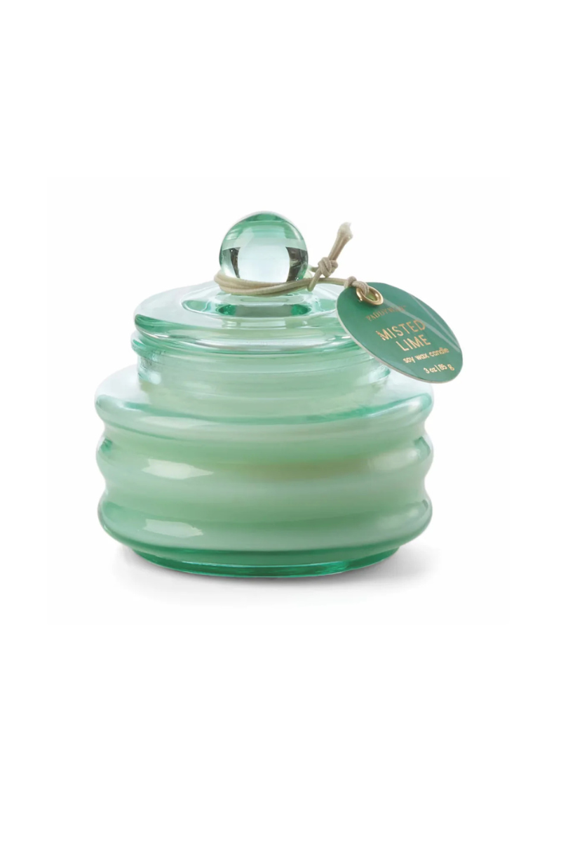 Designworks Collective - Glass Candle - Bright Green - Misted Lime ...