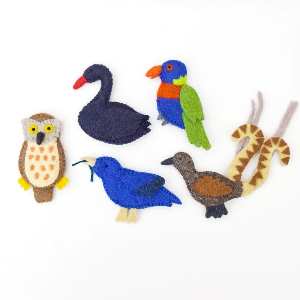 Tara Treasures - Finger Puppet Set - Australian Animals D - Birds of A ...